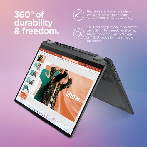 Lenovo Flex 5 Laptop, 14.0" FHD Touch Display, AMD Ryzen 7 5700U, AMD Radeon Graphics, Backlit Keyboard, Fingerprint Reader, Long Battery Life, Windows 11 (16GB RAM | 1TB PCIe SSD)