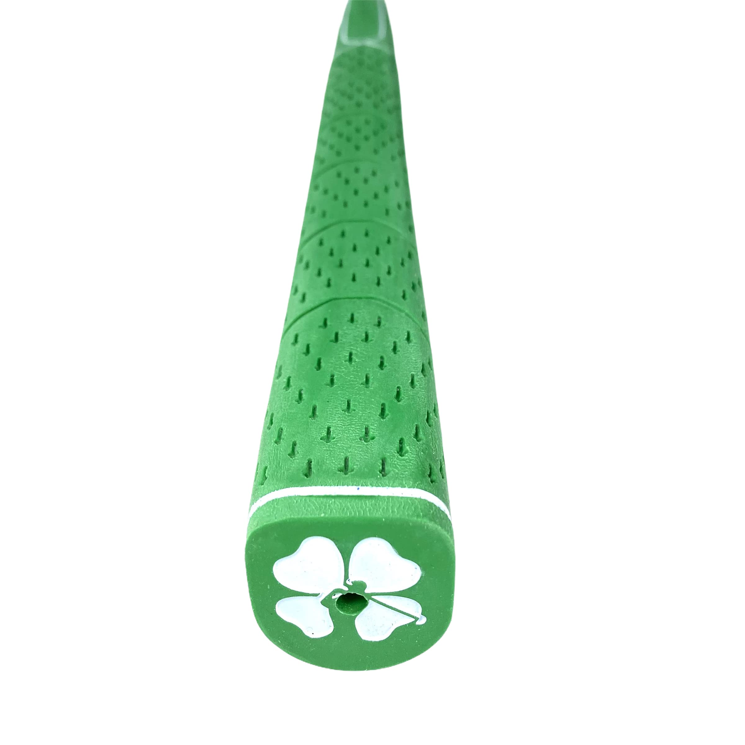 Lucky Golf Silver Putter: - Material: 1020 Forged Carbon Steel - Loft: 3.5 Degrees - Lie: 72 Degrees - Finished Weight: 370 Grams - Length: 35 inches - Authentic Lucky Golf Rubber Grips