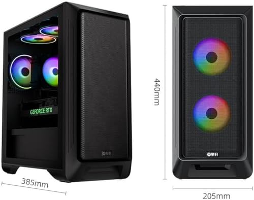 IPASON Gaming PC Desktop – Intel Core i5 12400F 2.5 GHz, NVIDIA RTX 3060, 1TB NVME SSD, 16GB DDR4 RAM 3200, 650W PSU, Bluetooth, Wi-Fi 6, Windows 11 Home 64-bit