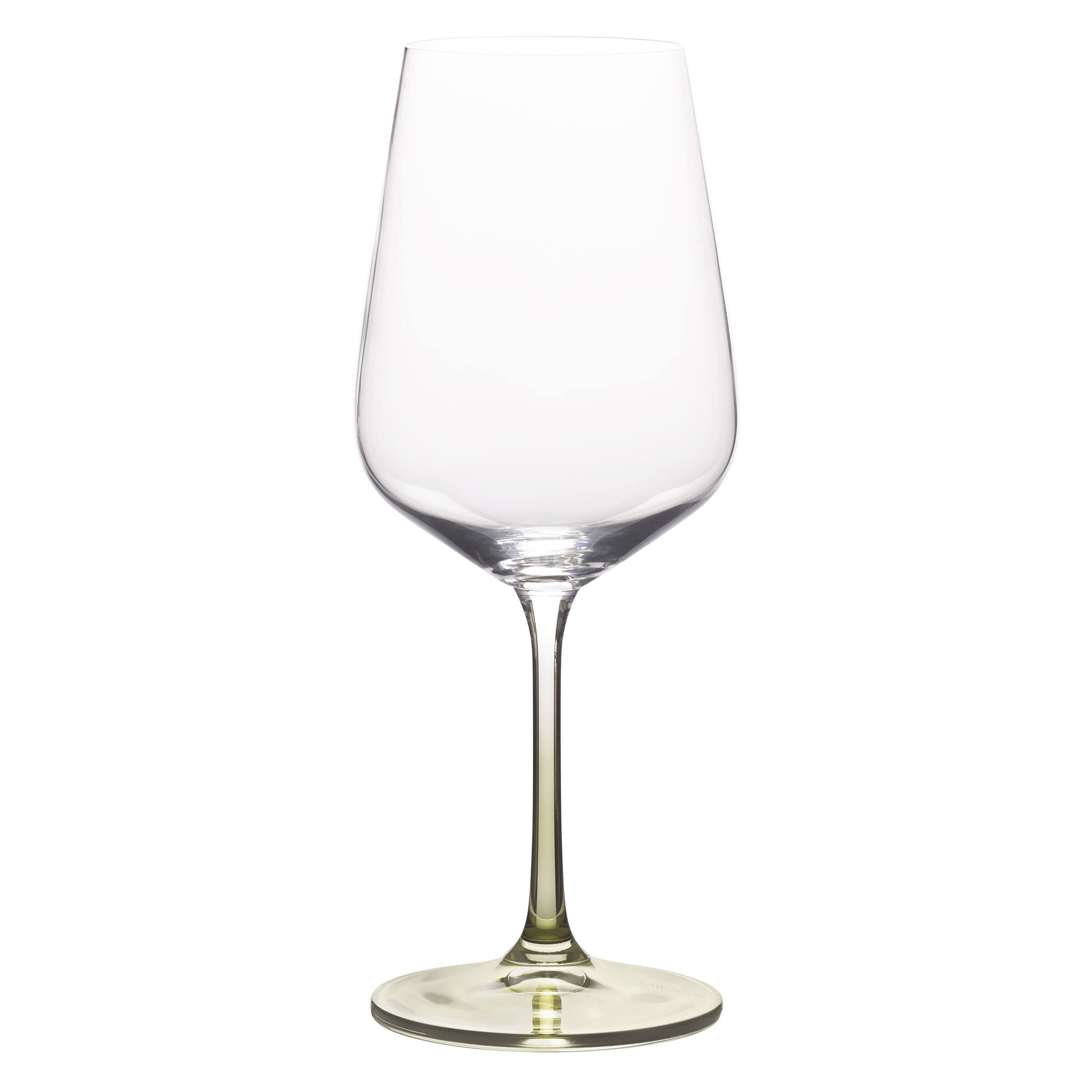 Mikasa Gianna Ombre Set of 4 White Wine Glasses, 15.25-Ounce, Sage