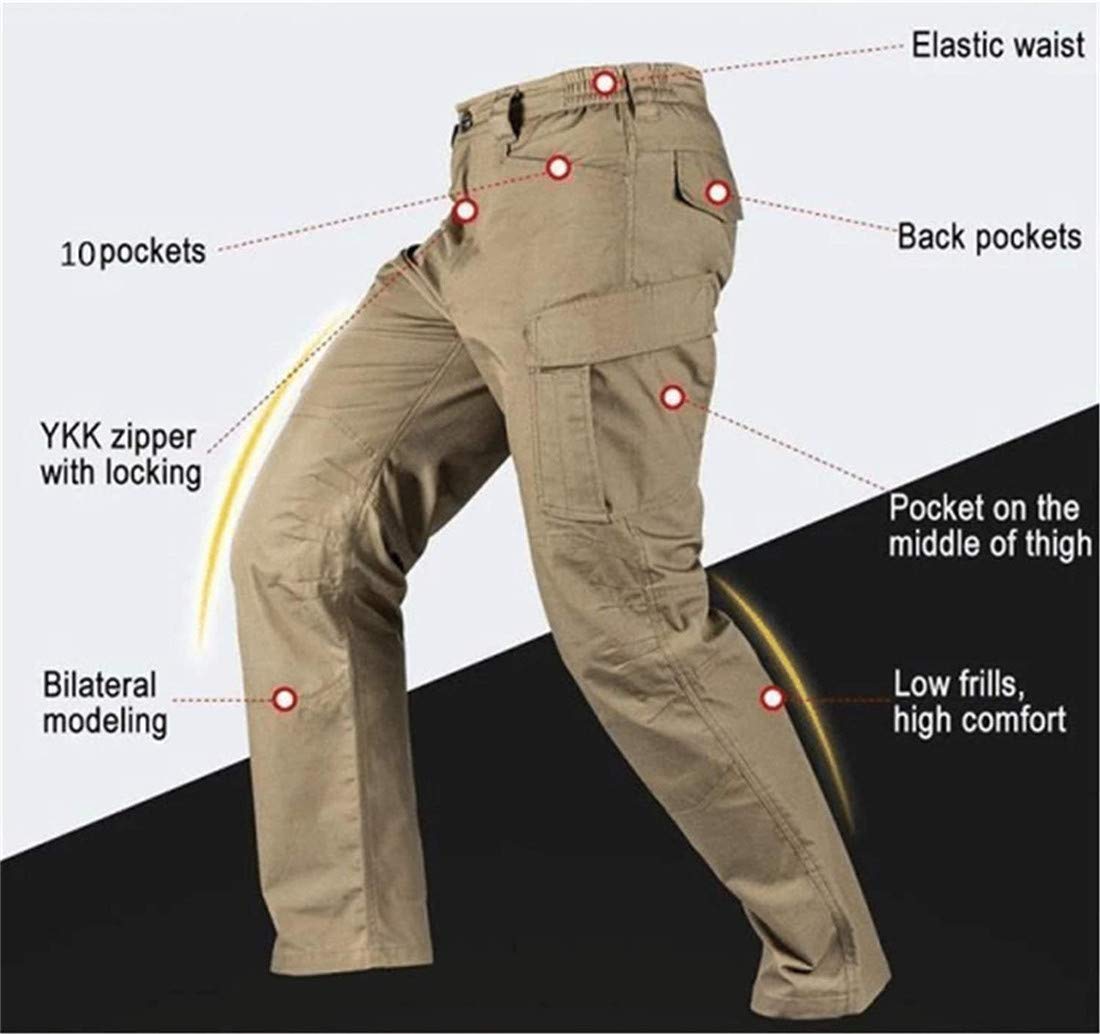 LELEBEAR 2021 Upgraded Tactical Waterproof Pants, Mens Waterproof Hiking Tactical Trousers for Combat Outdoor Hiking (Gray, XX-Large)