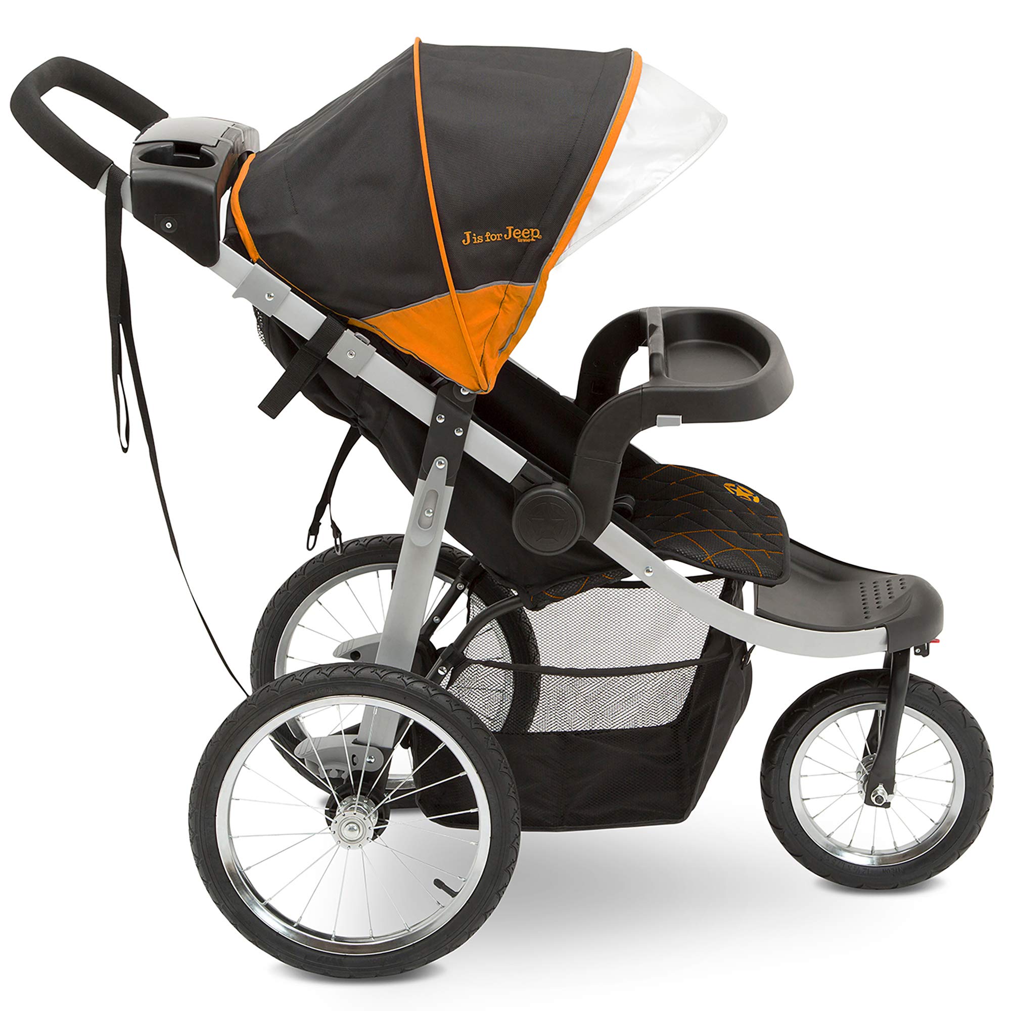 Jeep Unlimited Range Jogger by Delta Children, Trek Orange Tonal