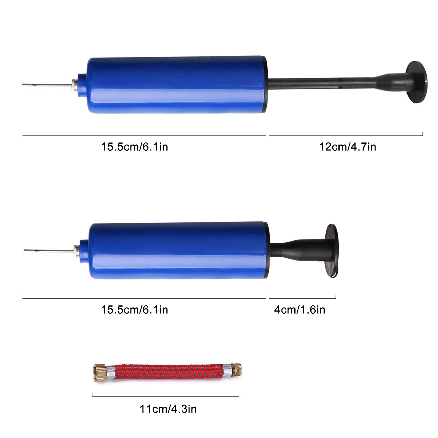 Katesid Portable Air Pump Inflation Kits Nozzle Needle Adapter for Balloons Car Bikes Tire Sports Ball