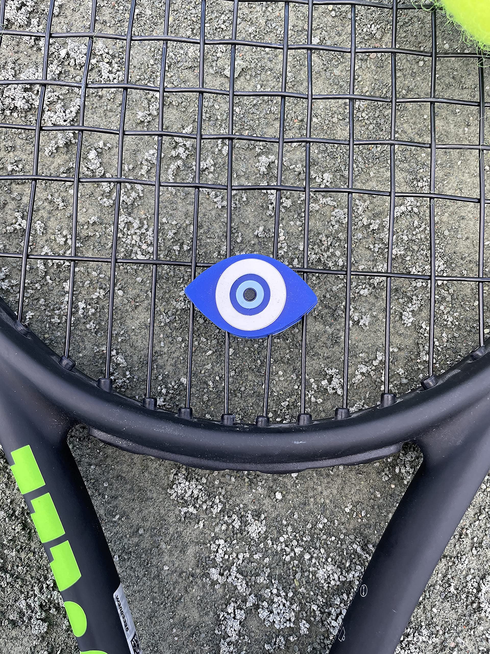 Luckyones Evil Eye, Lucky Eye Vibration DAMPENER/Shock Absorber - Set of 2 - Tennis OR Badminton. Great Gift!