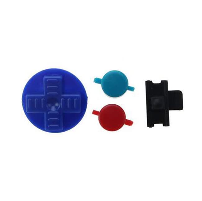 Rymfry Colorful A B Buttons D-pad Buttons for Gameboy Classic GB Keypads Replacement (Colorful D)
