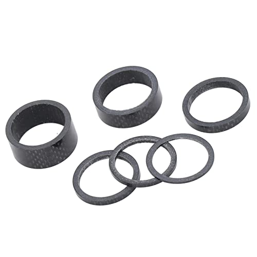 Raguso Bike Front Fork Stem Spacer, Bicycle Headset Spacer Impact Resistant Fine Texture Smooth Edges Lightweight for Road Bikes