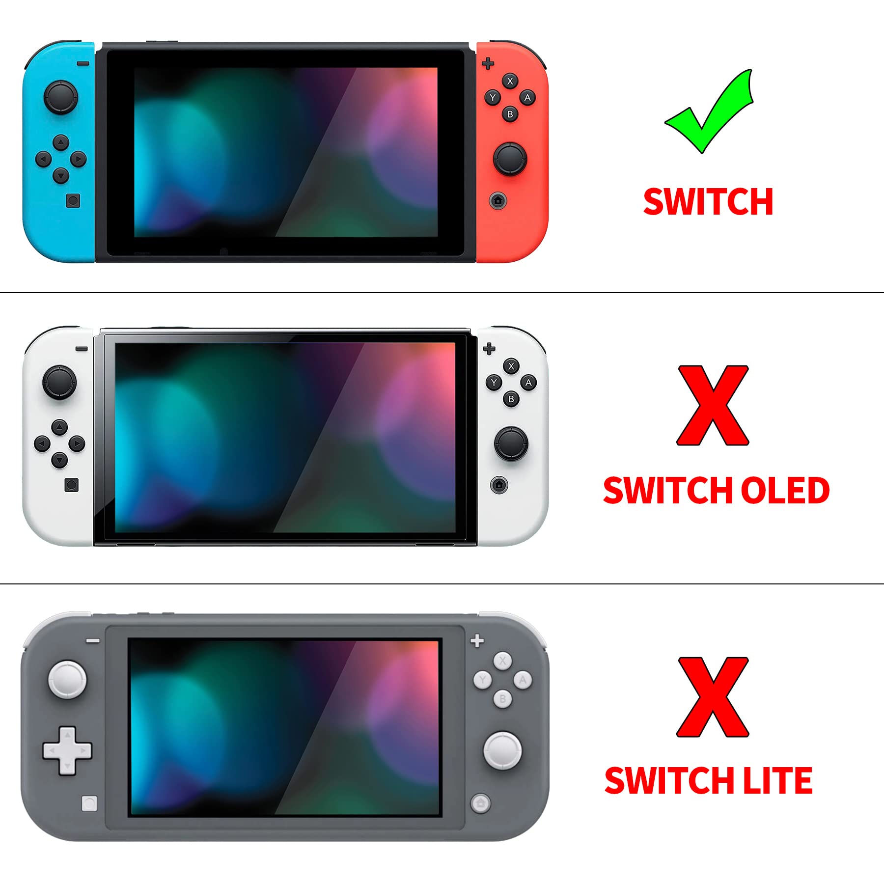 PlayVital ZealProtect Soft Protective Case for Nintendo Switch, Flexible Cover Protector for Switch with Screen Protector & Thumb Grip Caps & ABXY Direction Button Caps - Moon Night Halloween