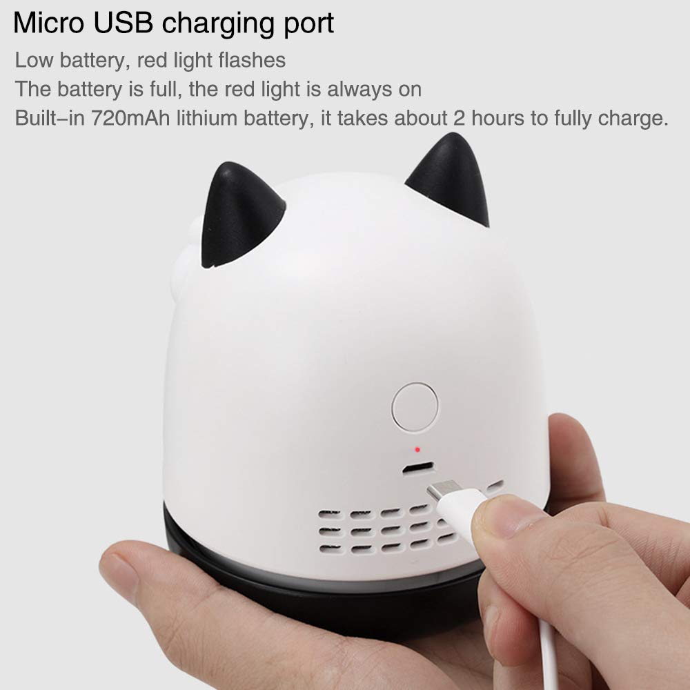 Kikunum Portable Vacuum Cleaner Mini Vacuum Collector,High Efficiency Detachable Mini Vacuum Cleaner USB Charging, No Dead Angle Cleaning, Best for Cleaning Dust/Crumbs/Computer Keyboard