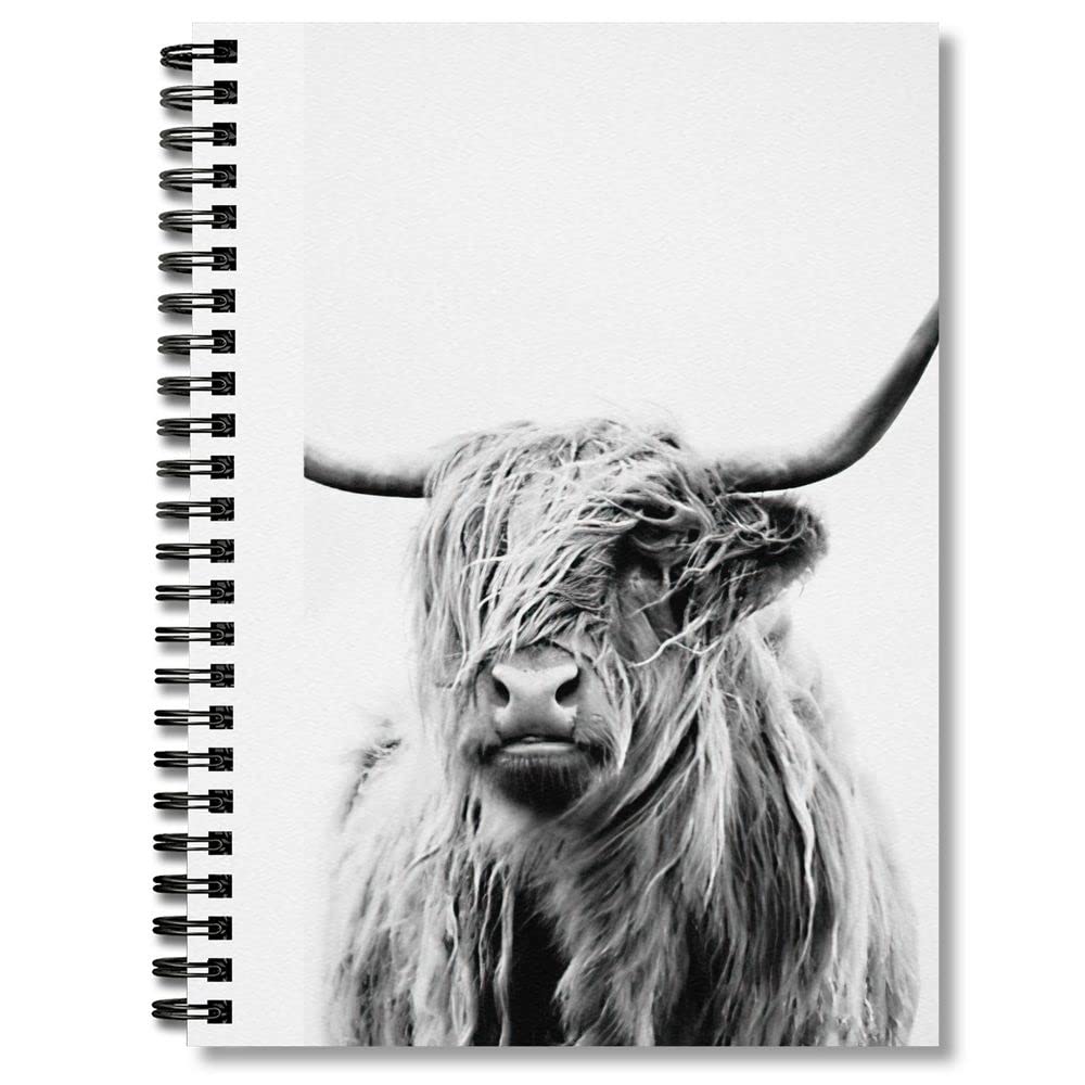 Lined Spiral Notebook Portrait Planner Of Notepad Aing Journaling Highland Notebooks Cow Journal Composition Lined Office Organizer Weekly Planner Body Measurements