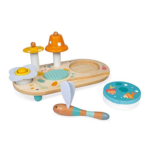 Janod Pure Musical Table - Wooden Musical Instrument Set β Ages 1+ - J05164