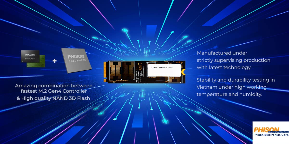 SSTC E18 2TB M.2 NVME SSD Read/Write Speed Up to 7000/6800 MB/s
