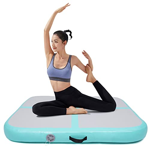 OCASAMI Inflatable Gymnastics Mat Tumbling Mat 3.28ft Training Mats Air Mat Thick Tumbling Mat with Air Pump for Home/Gym/Outdoor (7.87inch Thickness)