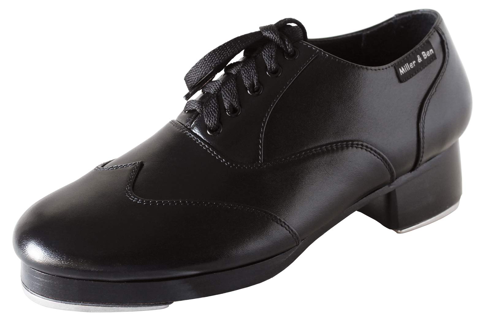 Miller & Ben Tap Shoes, Triple Threat, All Black Professional Tap Shoes (40.5 EU)