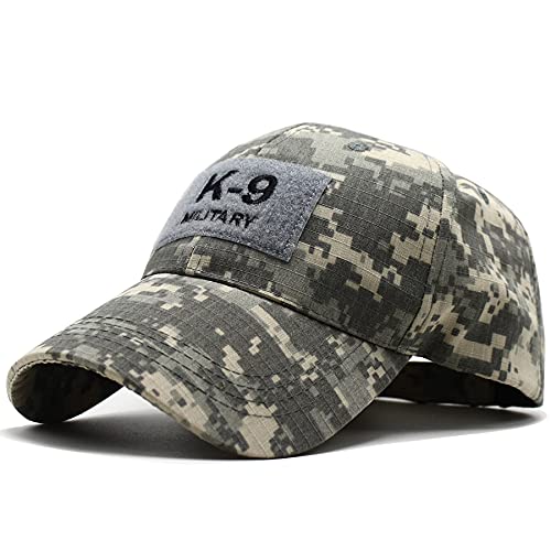 N/C K-9 Police Unit Officer Cops Gear 3D Embroidered Adjustable Baseball Cap Men Women Hat (B)