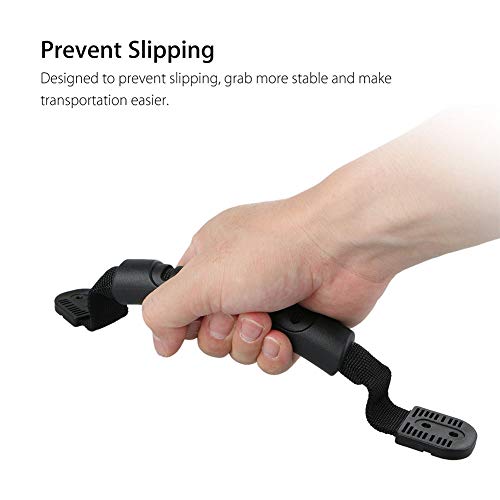 Kayaks Handle, 2pcs Side Mount Carry Handles Hardwares DIY for Kayak, Canoe or Luggage Equipment PVC Black