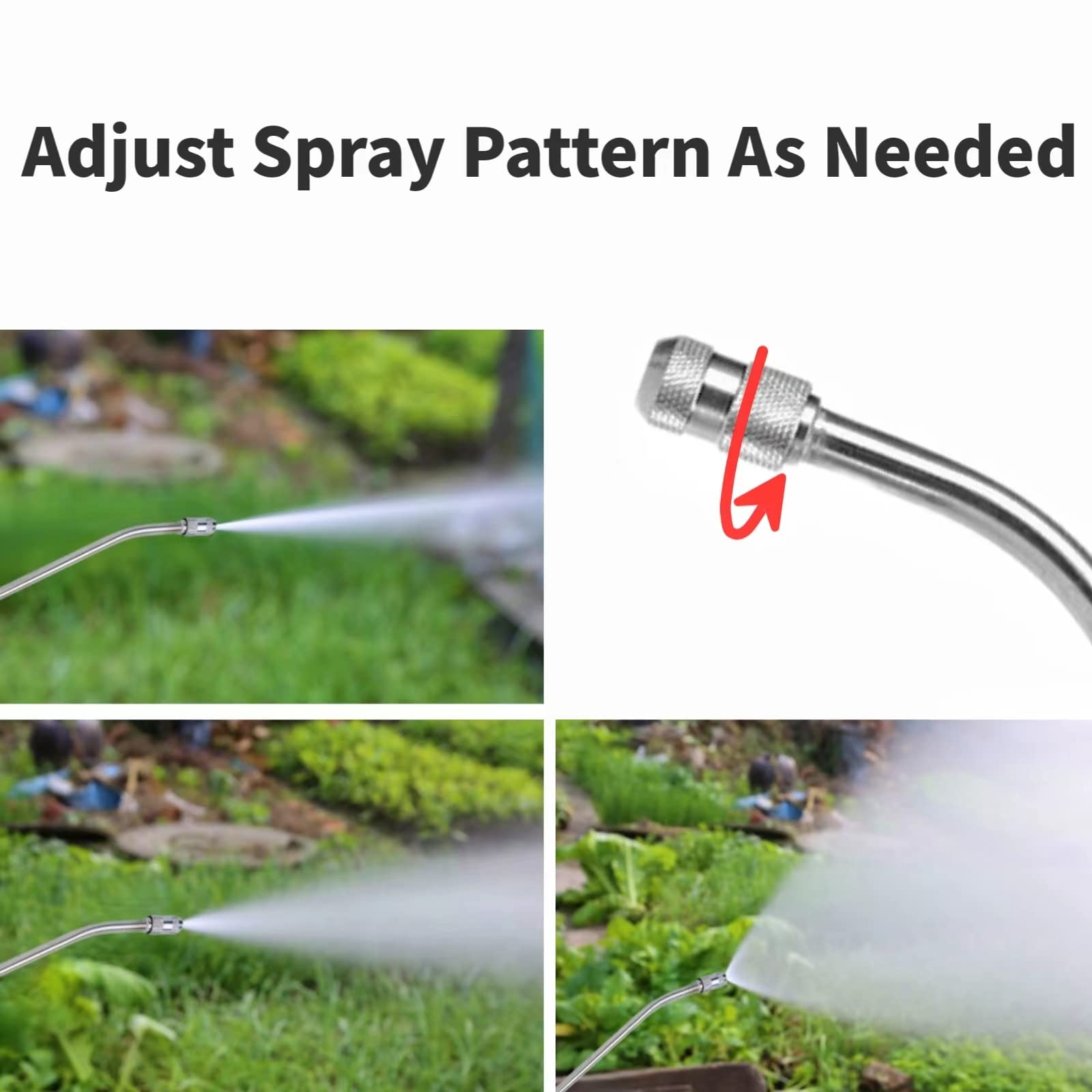 Replacement Sprayer Wand for Ryobi,Stainless Steel Sprayer Wand with Adjustable Nozzle,Trigger Wand & Hose for Ryobi P2803 Sprayer (With Hose)