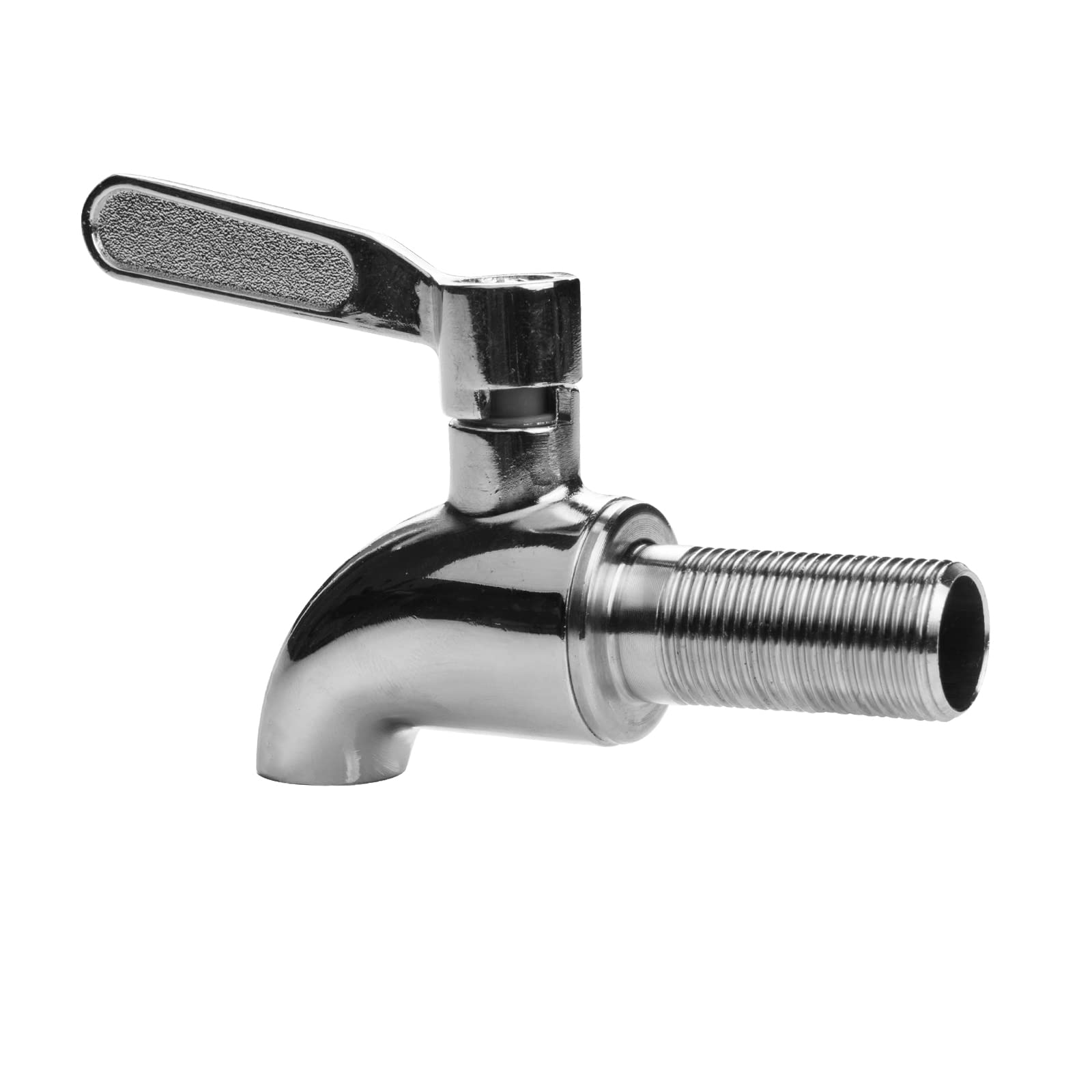 Replacement Spigot for Beverage Dispenser, Stainless Steel Spigot for Drink Dispenser, Water Dispenser Faucet, Food Grade, with Anti-Clogging Cap (1PACK)