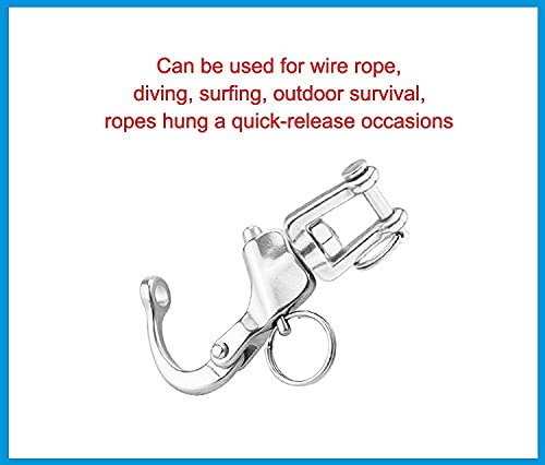 MAXIAOAO Hardware Accessories 316 Stainless Steel Swivel Shackle Quick Release Boat Anchor Chain Eye Shackle Swivel Snap Hook for Marine Architectural