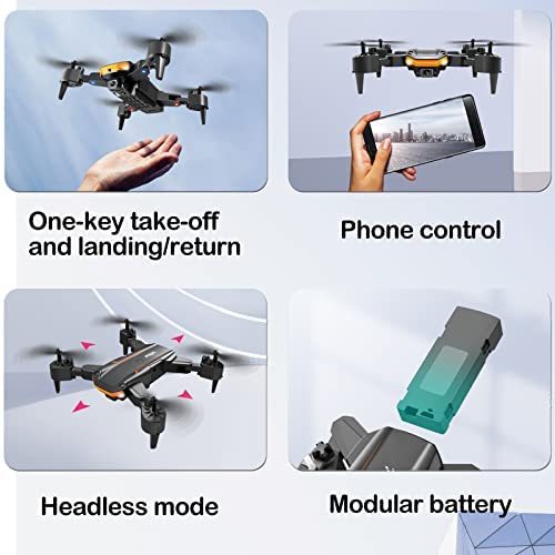 JTBBKing AE86 Drones with camera for adults 1080P Drone with Camera RC Drones for Adult Live Video FPV Optical Flow Positioning Profesional Quadcopter Mini Drone for Kids RC Helicopter Boys Toys (Single Camera & 2 Batteries)