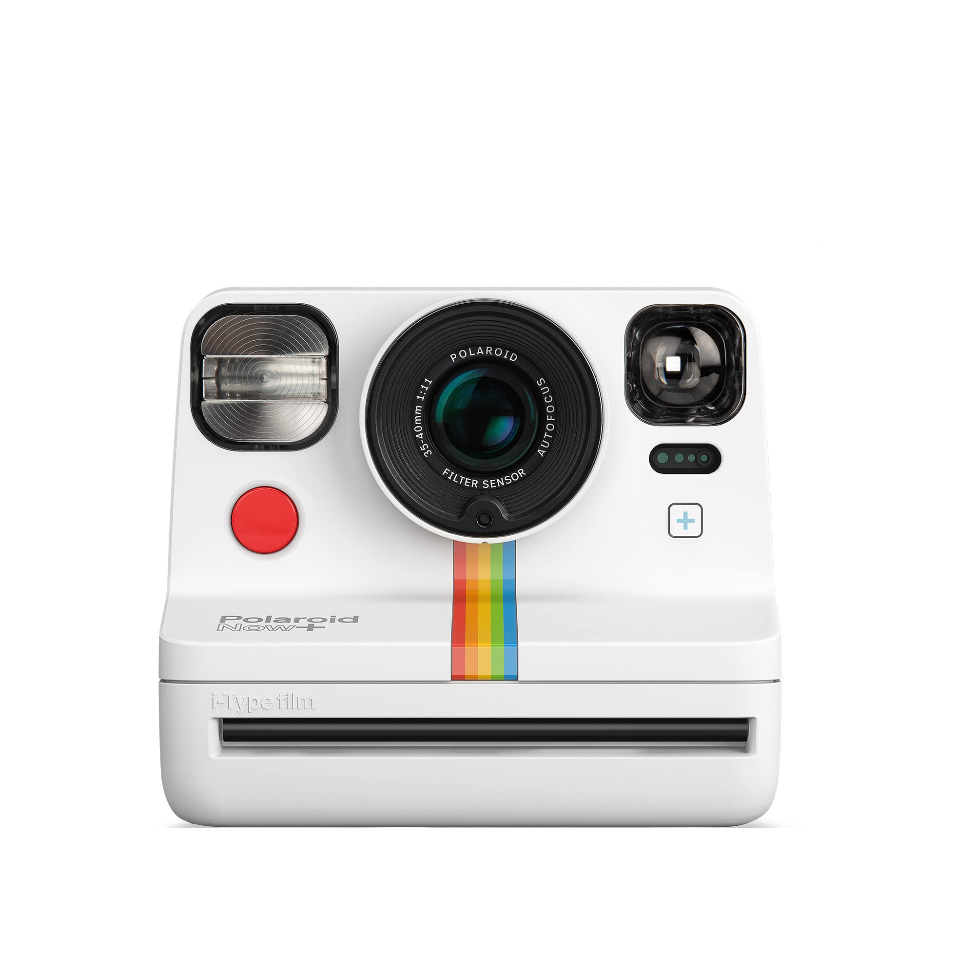 Polaroid NOW+ Instant Film Camera Camera (White) with B&W Film and Film Kit Bundle (3 Items)
