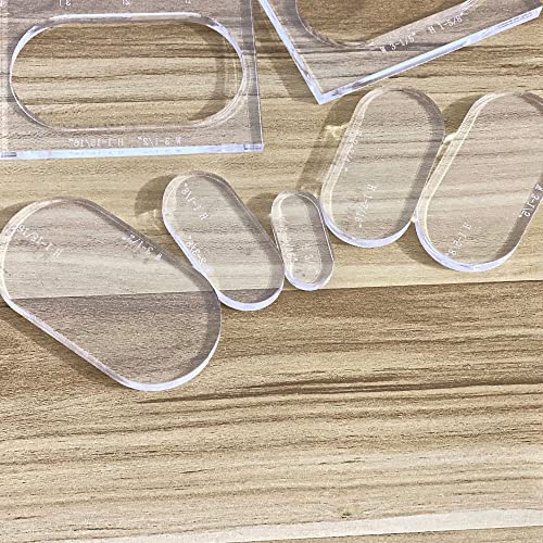 Pack of 4 Grommet/Oval Inlay Templates, Decorative and Router Templates for Woodworking