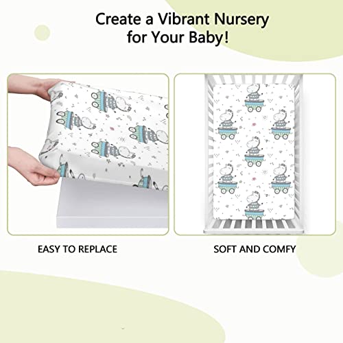 Star Themed Fitted Mini Crib Sheets,Portable Mini Crib Sheets Soft Toddler Mattress Sheet Fitted-Baby Sheet for Boys Girls,24β x38β,Multicolor