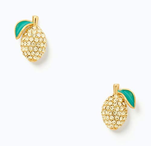 Kate Spade New York Picnic Perfect Lemon Studs bundled with matching Picnic Perfect Lemon Necklace