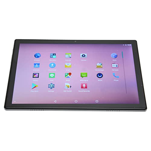 TOPINCN WiFi Tablet, 6 and 256G Octa Core Dual Speakers IPS Screen 5G WiFi 100‑240V 10 Inch Tablet Dual SIM Card Slot for Daily (US Plug)