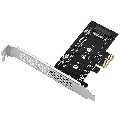 shyness 2 Pcs M.2 SSD M-Key NVME PCIe 3.0 X1 Card Adapter with Low and Full - Supports M.2 PCIe 2230, 2242, 2260, 2280