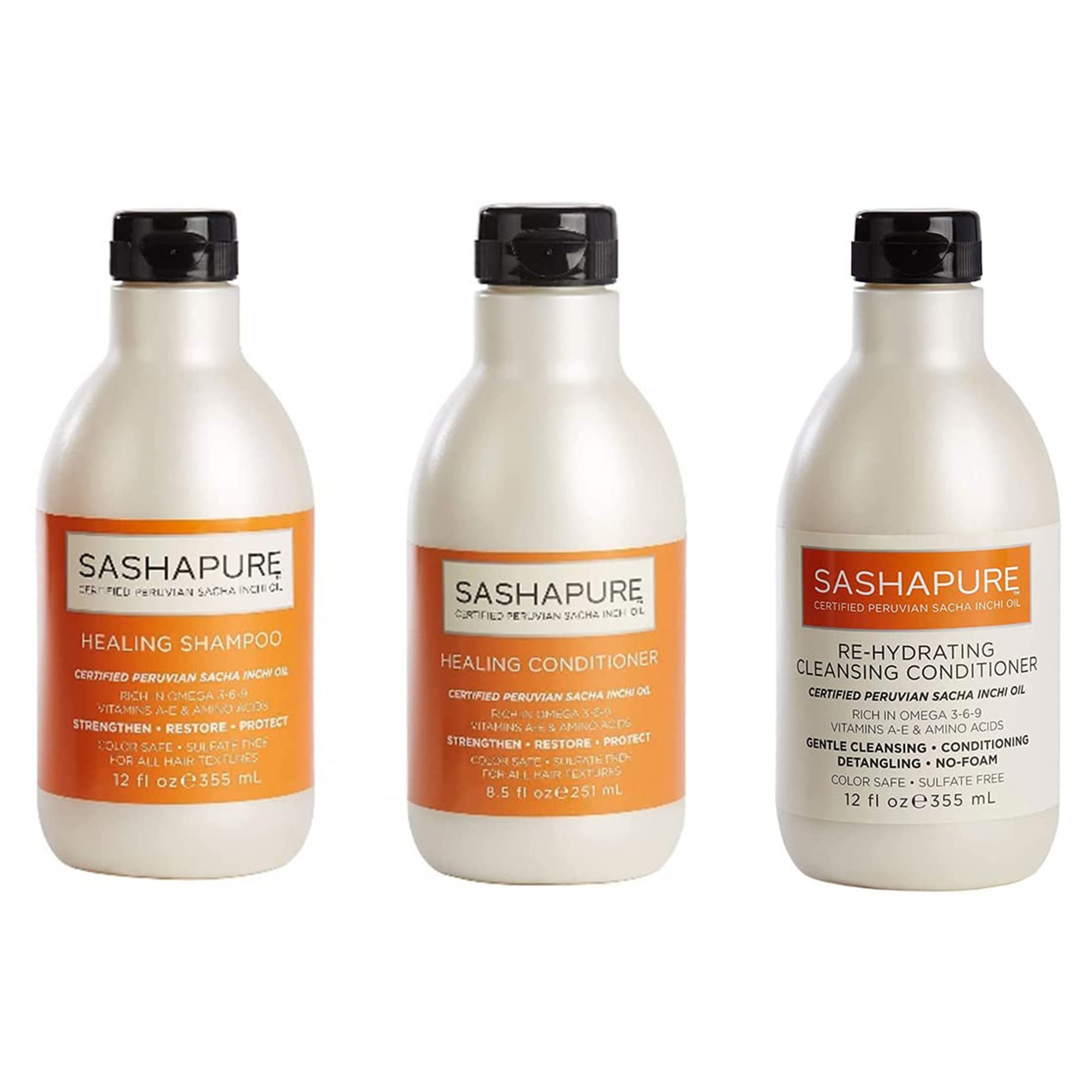 Sashapure Shampoo Conditioner 2022 (Shampoo and Conditioners, Variety Pack)