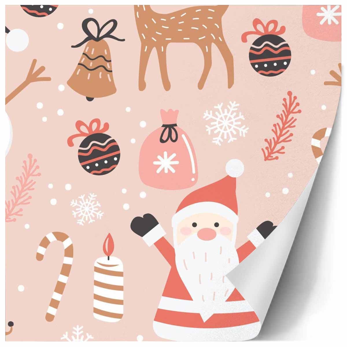 InterestPrint Winter And Christmas Pattern Wrapping Paper for Boys Girls 58"x 23" for Wedding Birthday