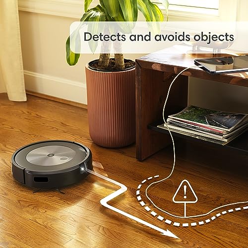 iRobot Roomba Combo j5 Robot - 2-in-1 Vacuum with Optional Mopping, Identifies & Avoids Obstacles Like Pet Waste & Cords, Clean by Room with Smart Mapping, Works with Alexa, Ideal for Pet Hair
