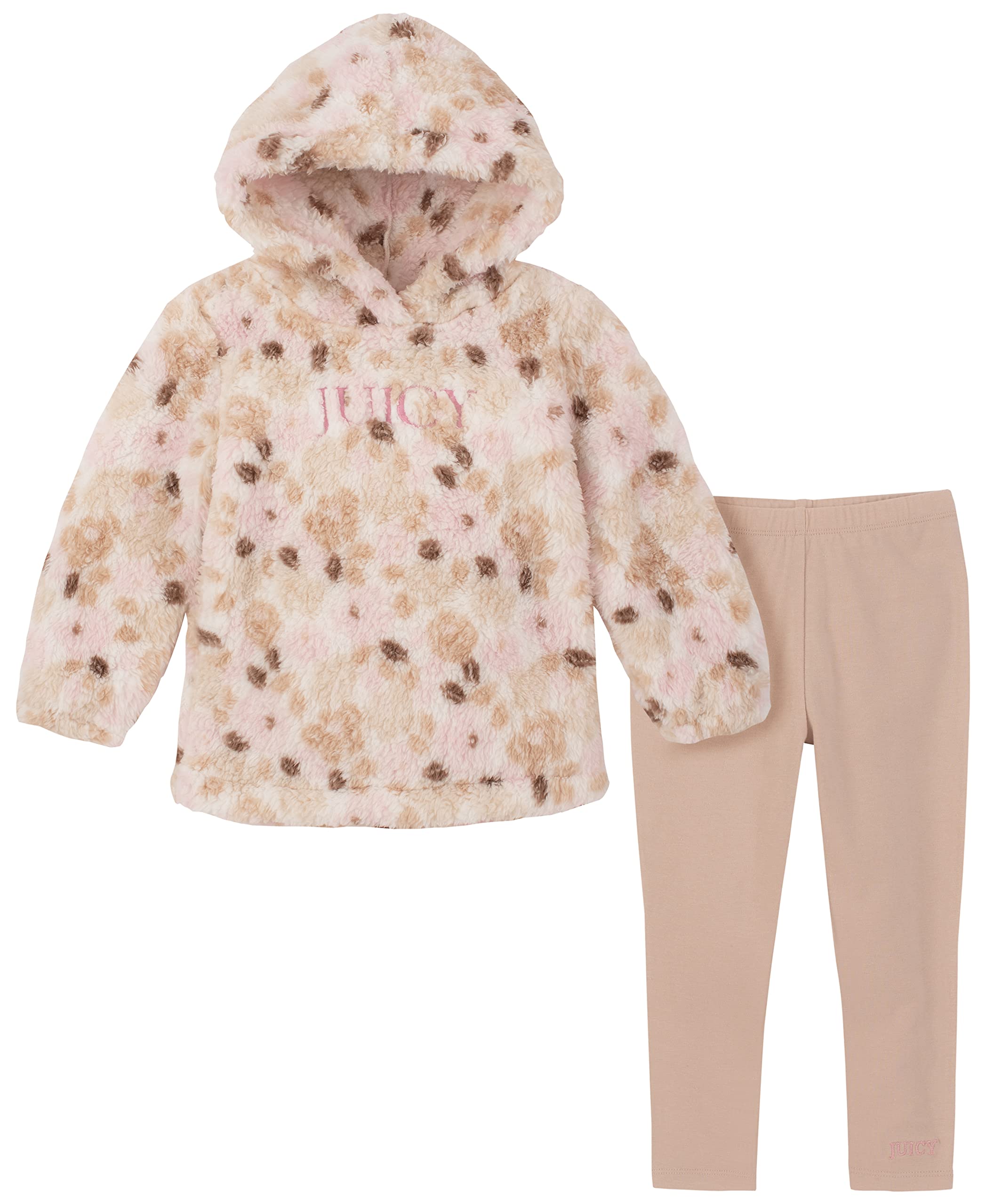 Juicy Couture Girls 2 Pieces Legging Set Casual Pants, Print/Mushroom, 3T US
