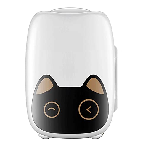 LZTET Mini Fridge for Bedroom - Car, Office Desk College Dorm Room - 12V Small Refrigerator for Food, Drinks, Skincare, Beauty Breast Milk (White)
