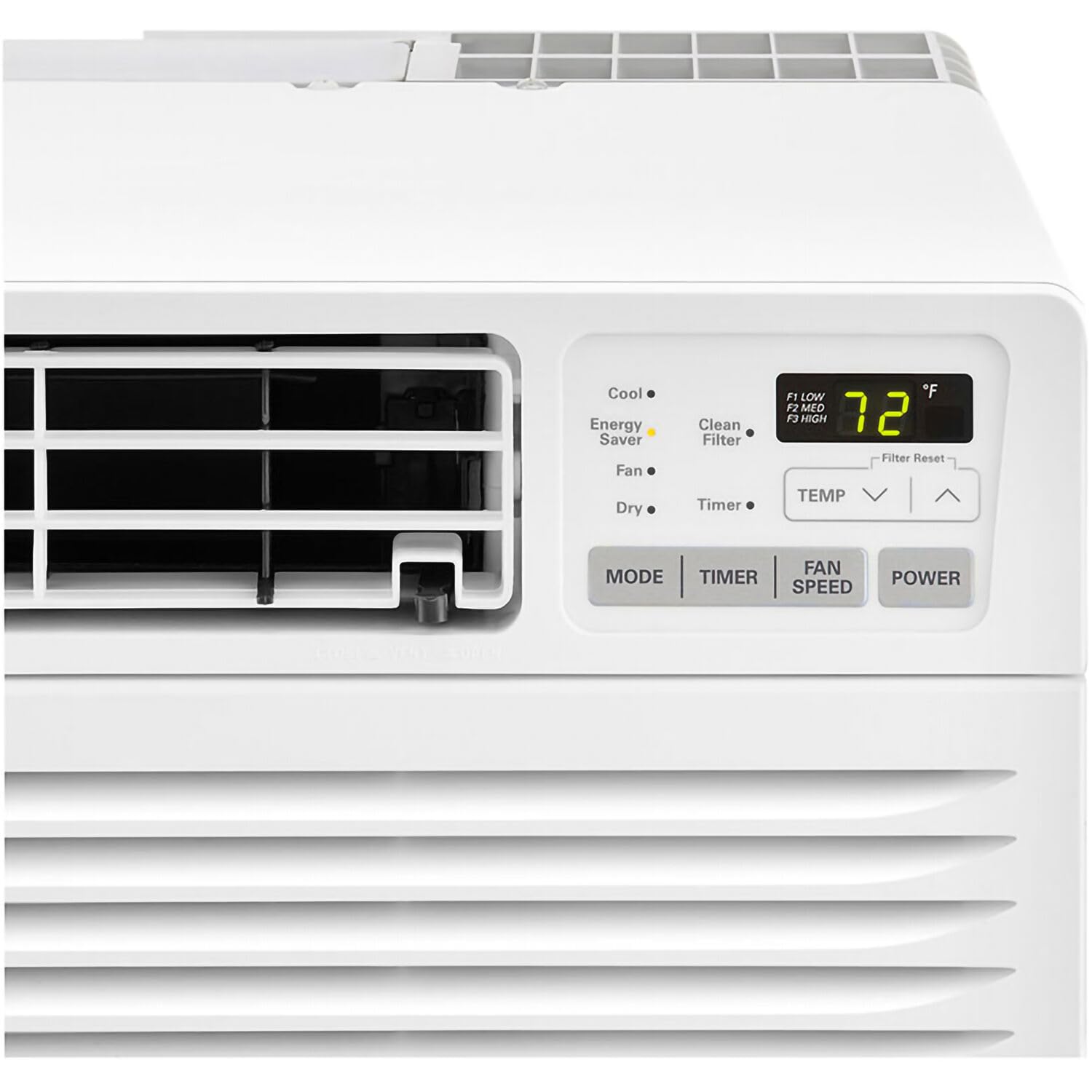 LG 14,000 BTU Through the Wall Air Conditioner, 230/208V, Cools 750 Sq.Ft. for Bedroom, Living Room, Apartment, Electronic Control w/Remote, 3 Cooling & Fan Speeds, 4-Way Air Deflection, Auto Restart
