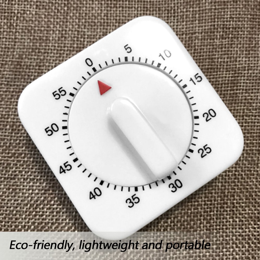 Portable 60 Minutes Count Down Mechanical Timer Baking Kitchen Cooking Tool Food Preparation Home Kitchen Helper