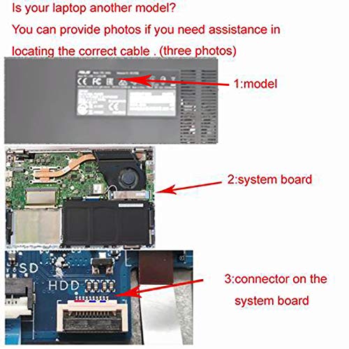 JUTOSHUR 2.5inch HDD/SSD Hard Drive Cable Connector Compatible with ASUS VivoBook 14 15 S14 S15 (10 PINs-B for X409 X509 F515 X515)