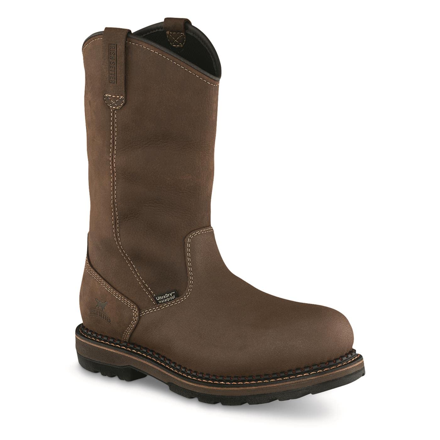 Irish Setter Men's Pull-on Mid Calf Boot, Brown, 12