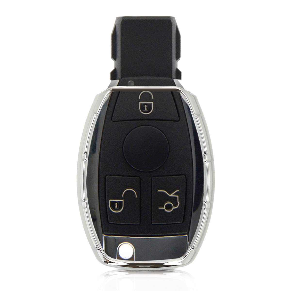 kwmobile Key Cover Compatible with Mercedes Benz - Stars Snow Globe