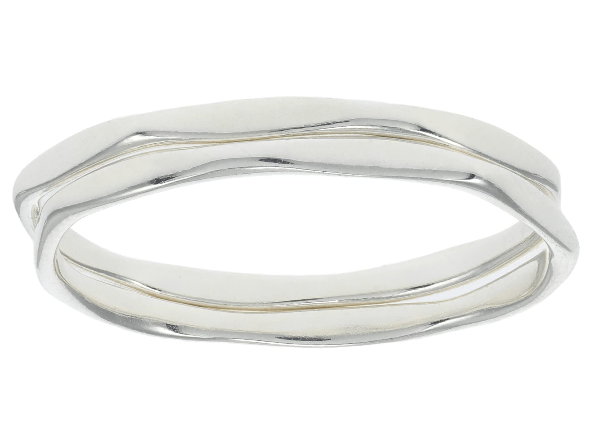 Madewell Delicate Collection Demi-Fine Skinny Ring Set Sterling Silver 7