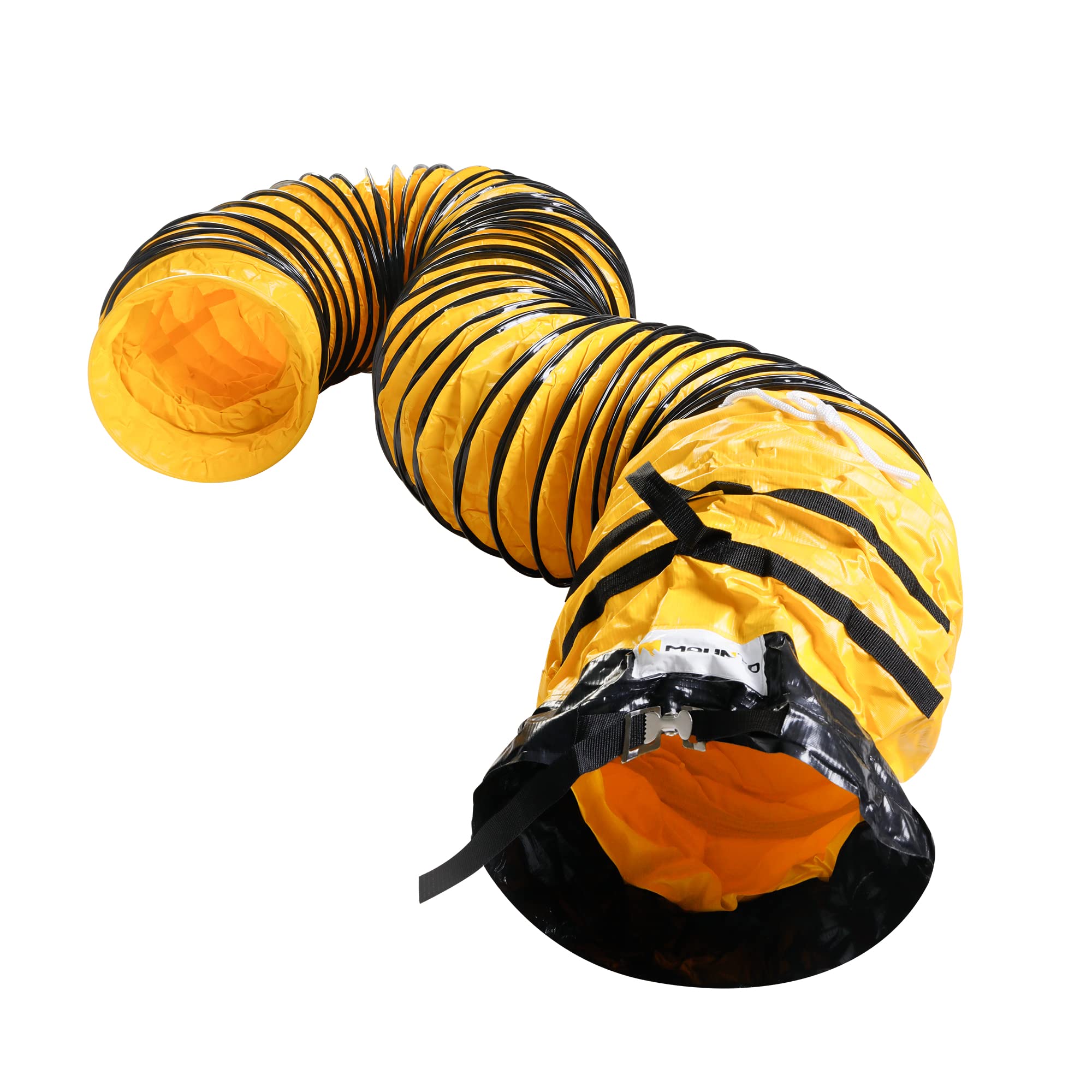 MOUNTO 25FT PVC Flexible Duct Hosing for Exhaust Fan (8inch)