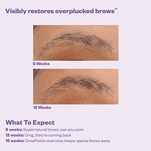 Kosas Grow Potion: Fluffy Brow and Lash Boosting Serum. Eyebrow and Eyelash Enhancing Serum