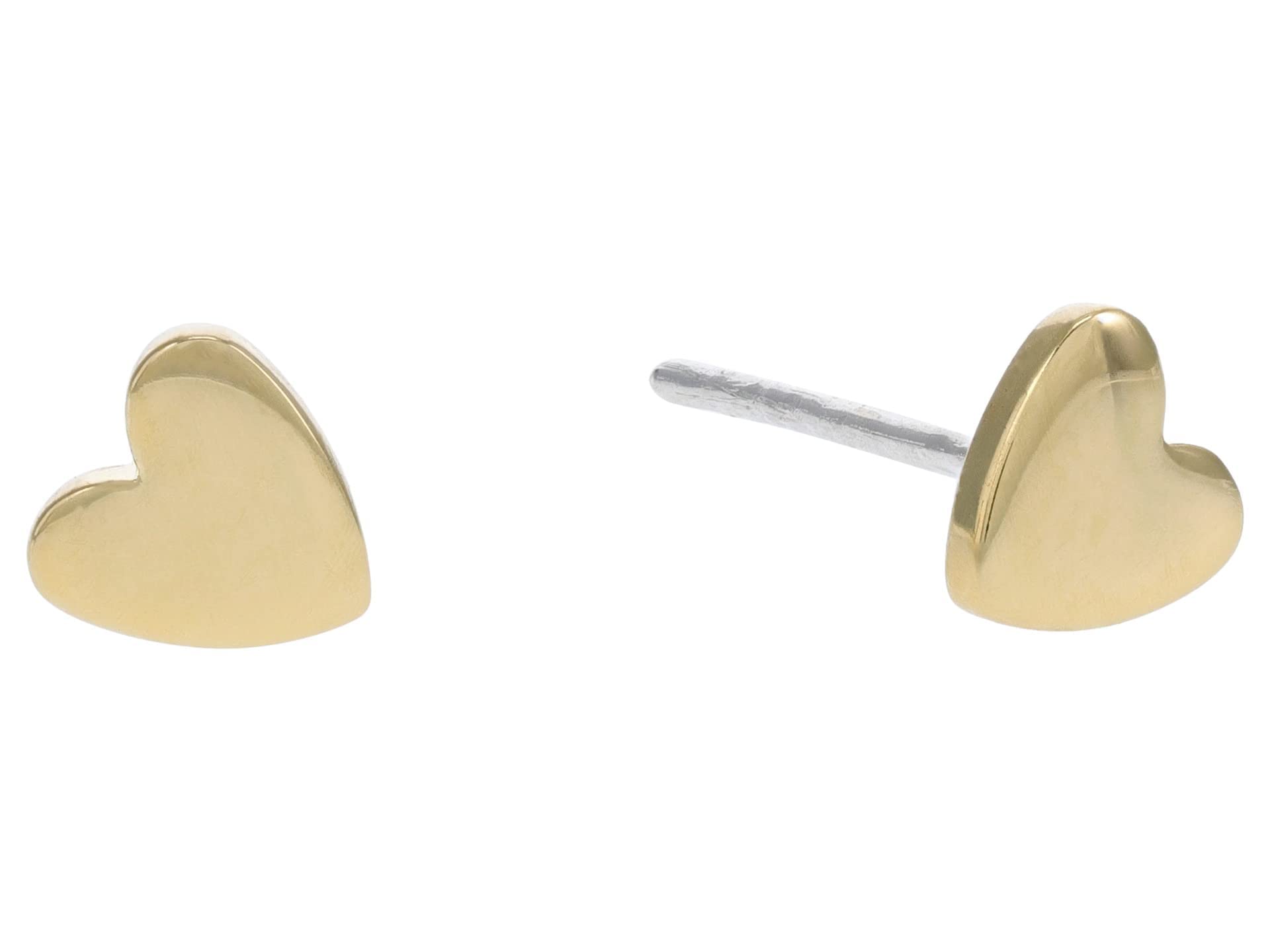 Madewell Delicate Collection Demi-Fine Heart Stud Earrings 14k Gold One Size