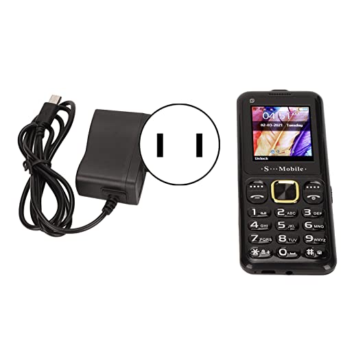 Zyyini Unlocked Mobile Phone, W23 Large Button Large Font 2G Calling Mobile Phone for Seniors, 3 Card 3 Standby, Large Loud Volume, One Button Flashlight, Long Standby(Blue)