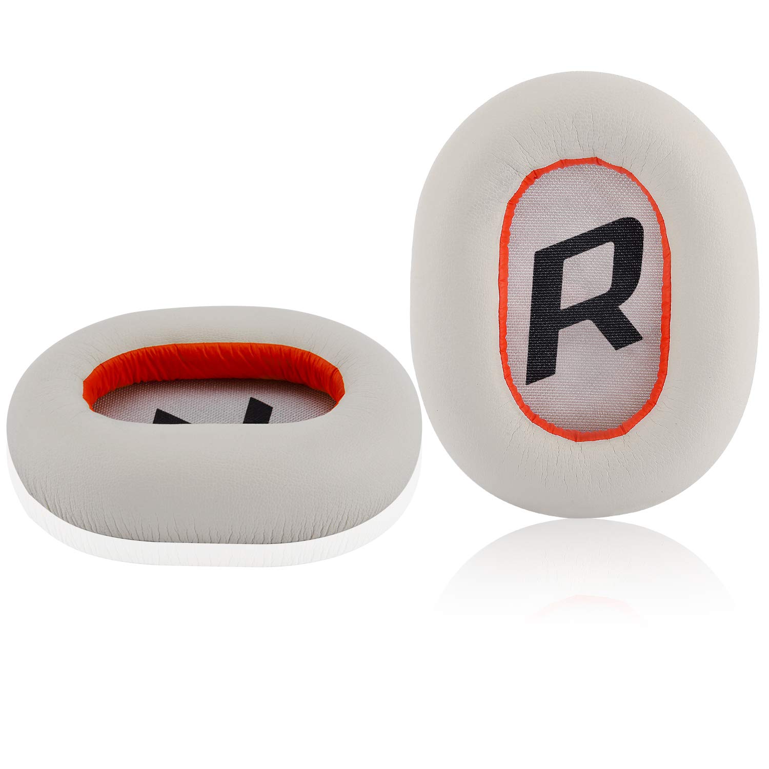 Jarmor BackBeat Pro 2 Earpads, Replacement Protein Leather & Memory Foam Ear Cushion Pad Cover for Plantronics BackBeat Pro 2 Wireless Noise Cancelling Headphones - White