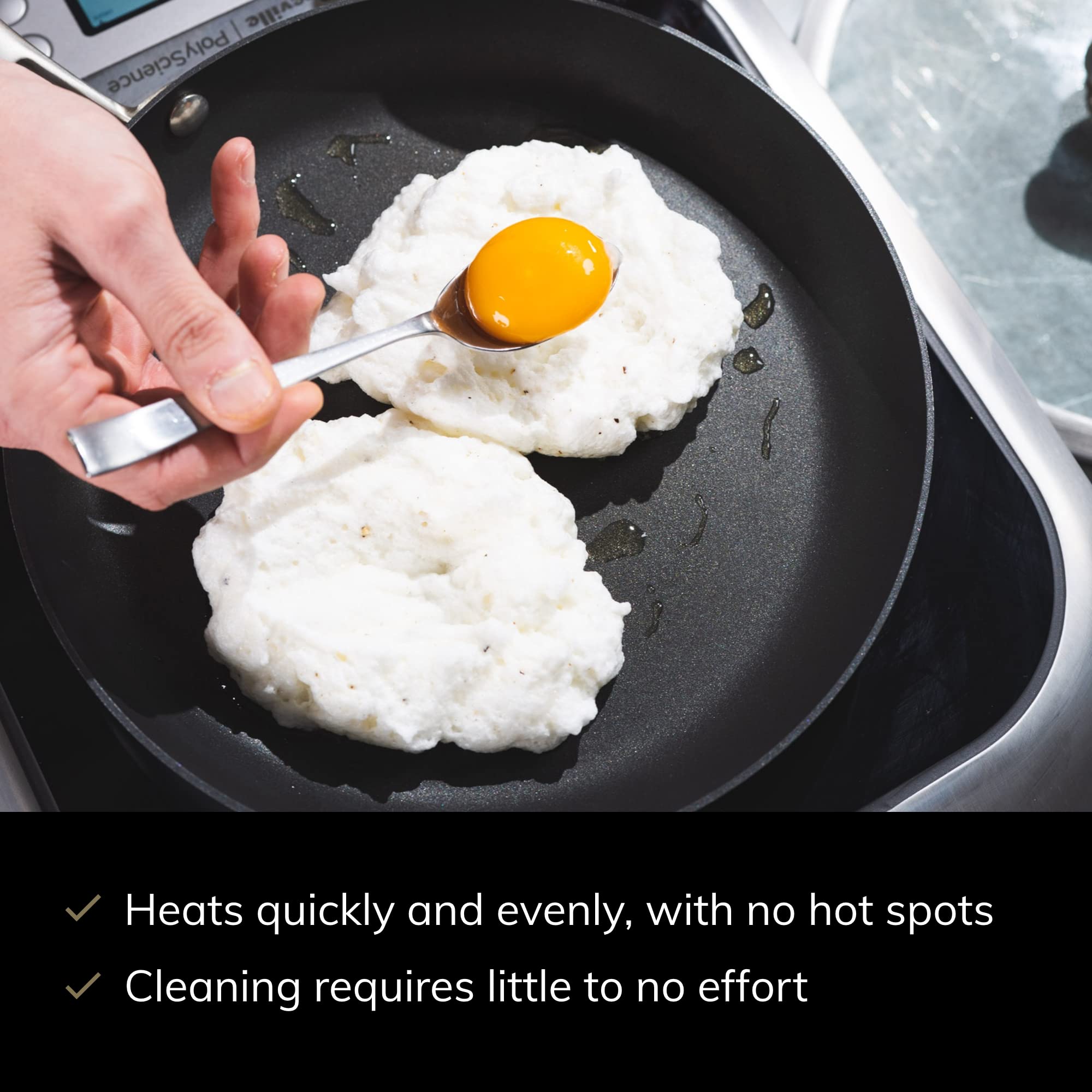 SCANPAN Professional 12.5” Fry Pan - Easy-to-Use Nonstick Cookware - Dishwasher, Metal Utensil & Oven Safe - Made in Denmark