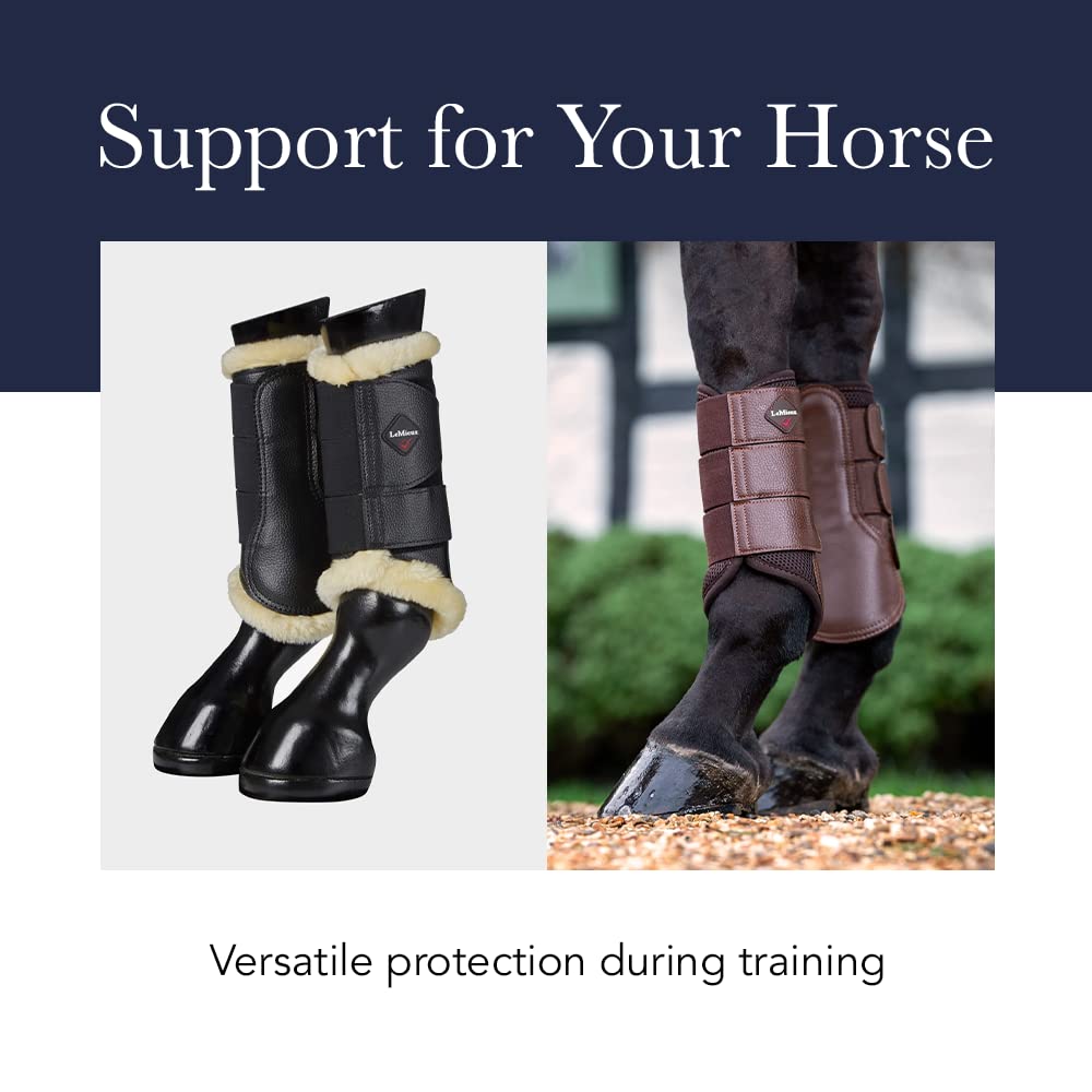 LeMieux Grafter Brushing Horse Boots - Protective Gear and Training Equipment - Equine Boots, Wraps & Accessories (Sage - Medium)