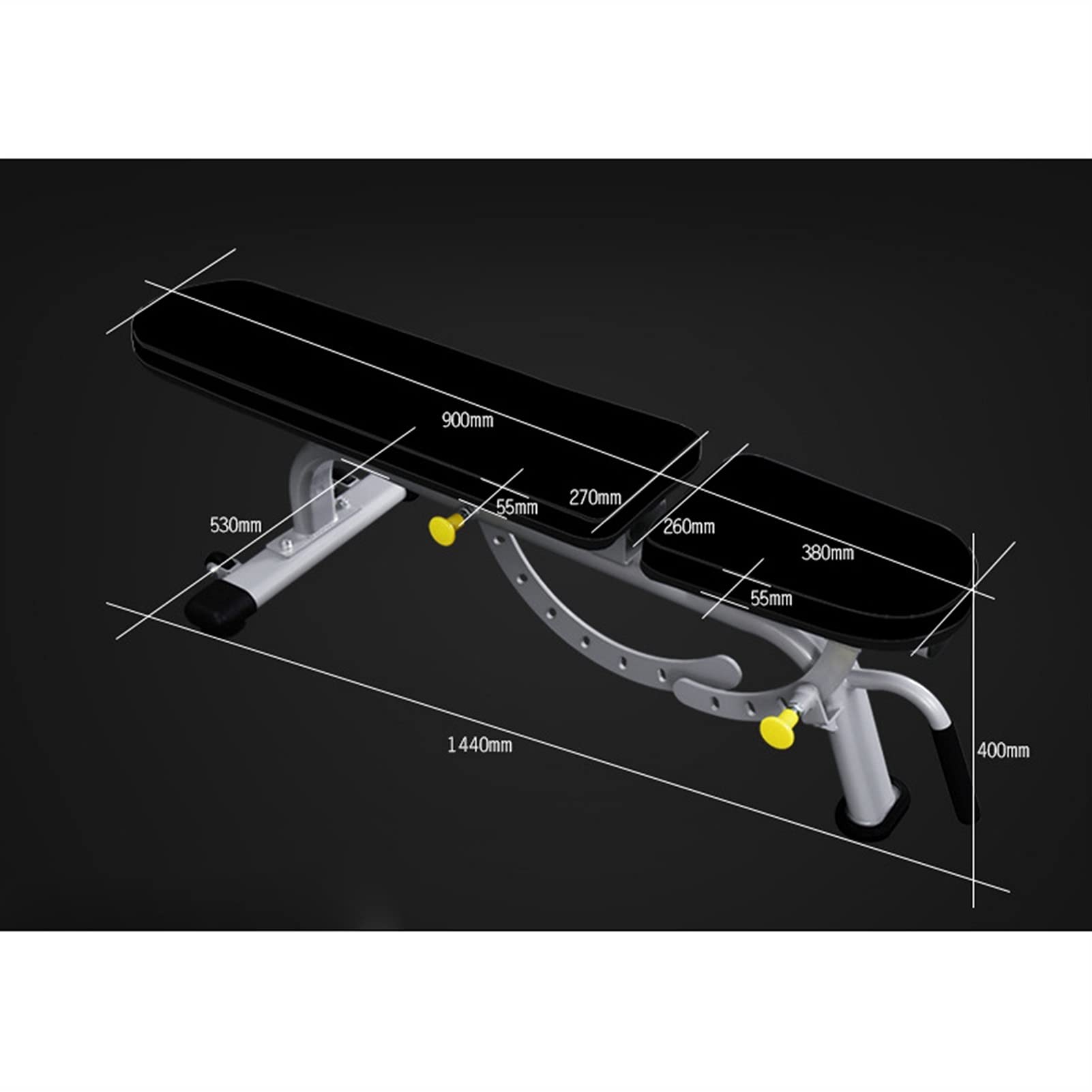 LUYIYI Multifunctional Dumbbell Bench Bench Press Chair Supine Abdominal Muscle Board Fitness Equipment Movable Training