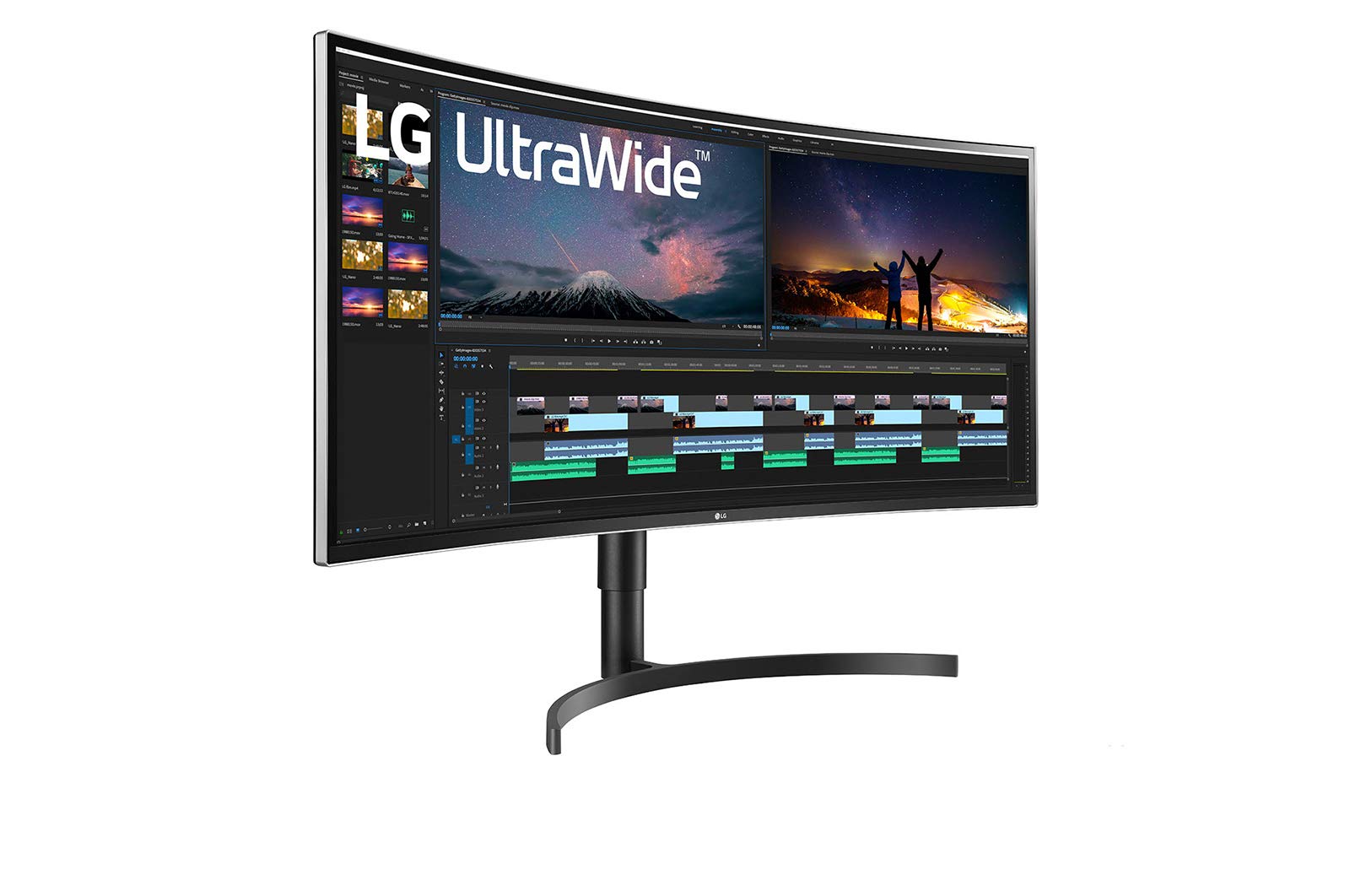 LG 38” 38BN75C-B QHD+ IPS Curved UltraWide™ Monitor (3840x1600) with HDR10, Dynamic Active Sync, Black Stabilizer, Flicker Safe, Reader Mode, Onscreen Control & Ergonomic Design