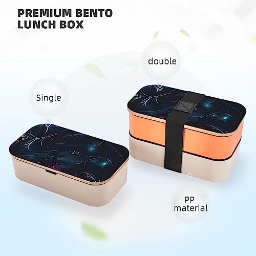 The Girl In The Dream Adult Lunch Box, Bento Box, With Cutlery Set Of 3, 2 Compartments, Rectangular, Lunch Box For Adults